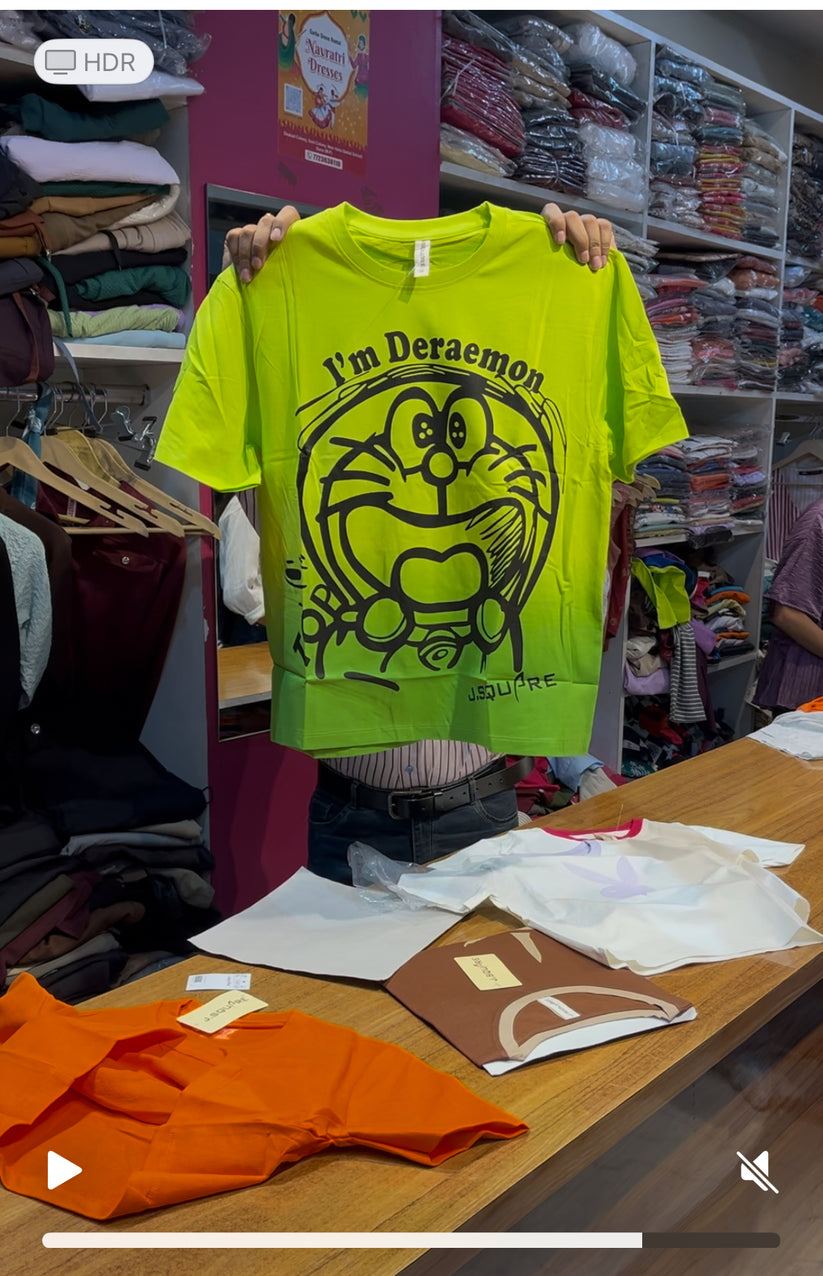 Oversized Doremon tshirt – Capital 1 Store